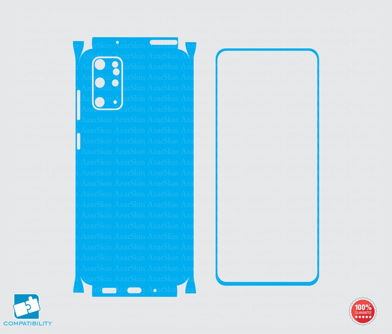 Samsung Galaxy S20 Plus Skin Cut Template for Vinyl Cutting | Etsy