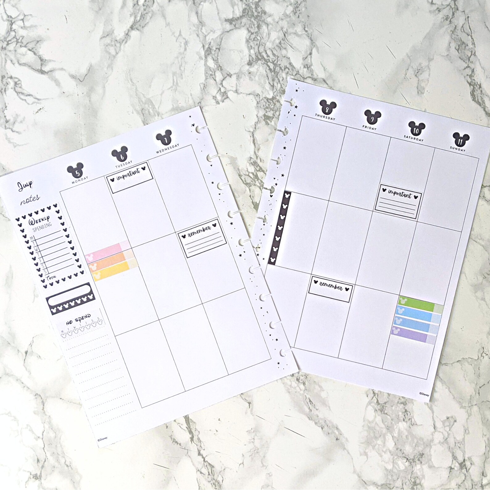 Disney Checklist Stickers Planner Stickers Bullet Journal - Etsy
