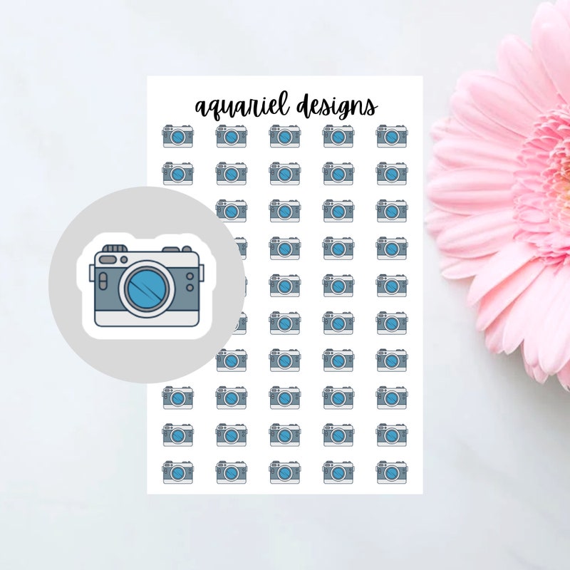 Camera Stickers - Etsy