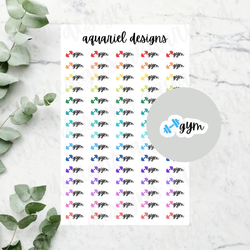 Fitness Planner Stickers - Etsy