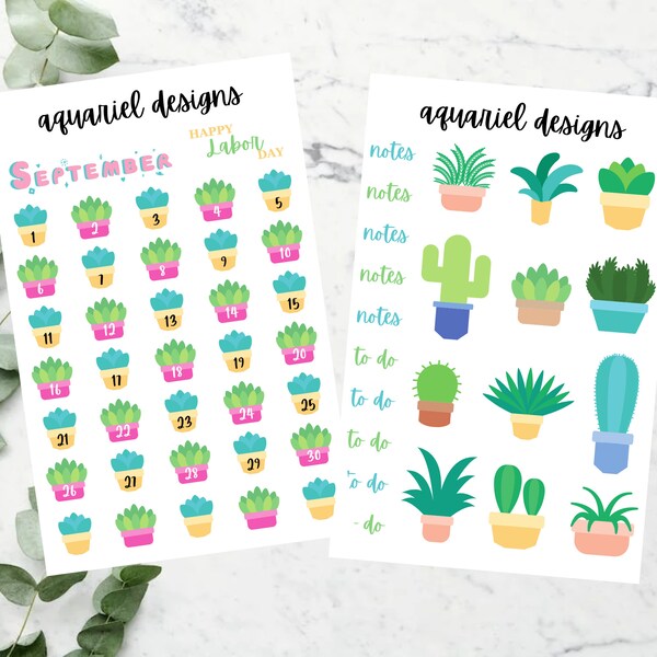 September Journal Stickers - Etsy