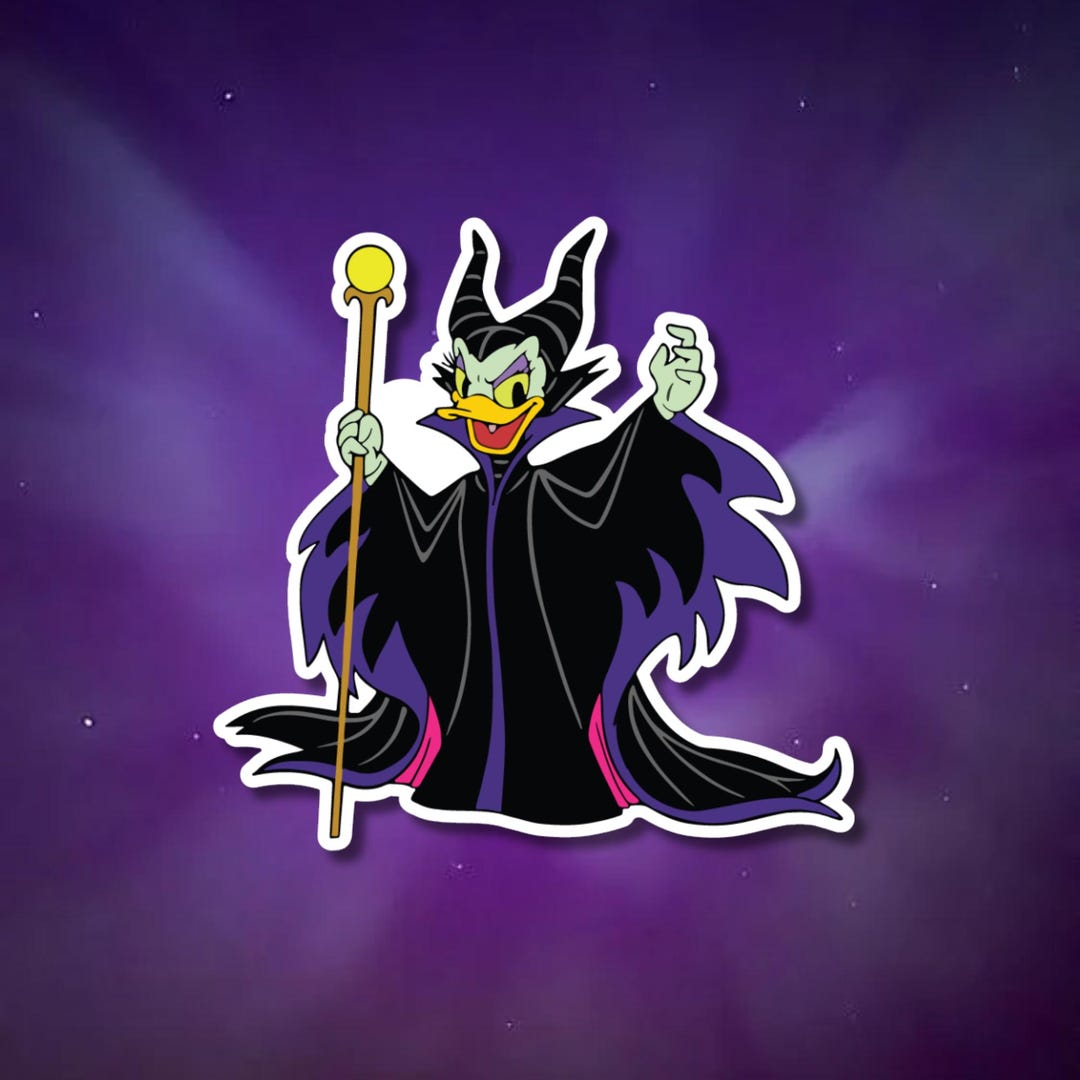 Maleficent Daisy Duck Stickers for Planners, Water Bottles, Laptops ...