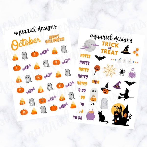 Halloween Stickers - Etsy