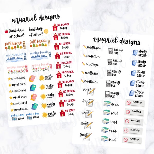 High School Journal Stickers - Etsy