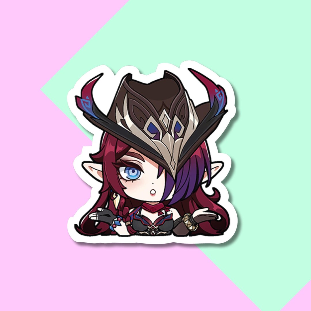 Chasca Genshin Impact Stickers for Planners, Water Bottles, Laptops ...