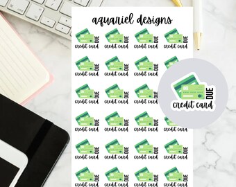 60 Different Payment Reminder Planner Stickers Happy Planner - Etsy