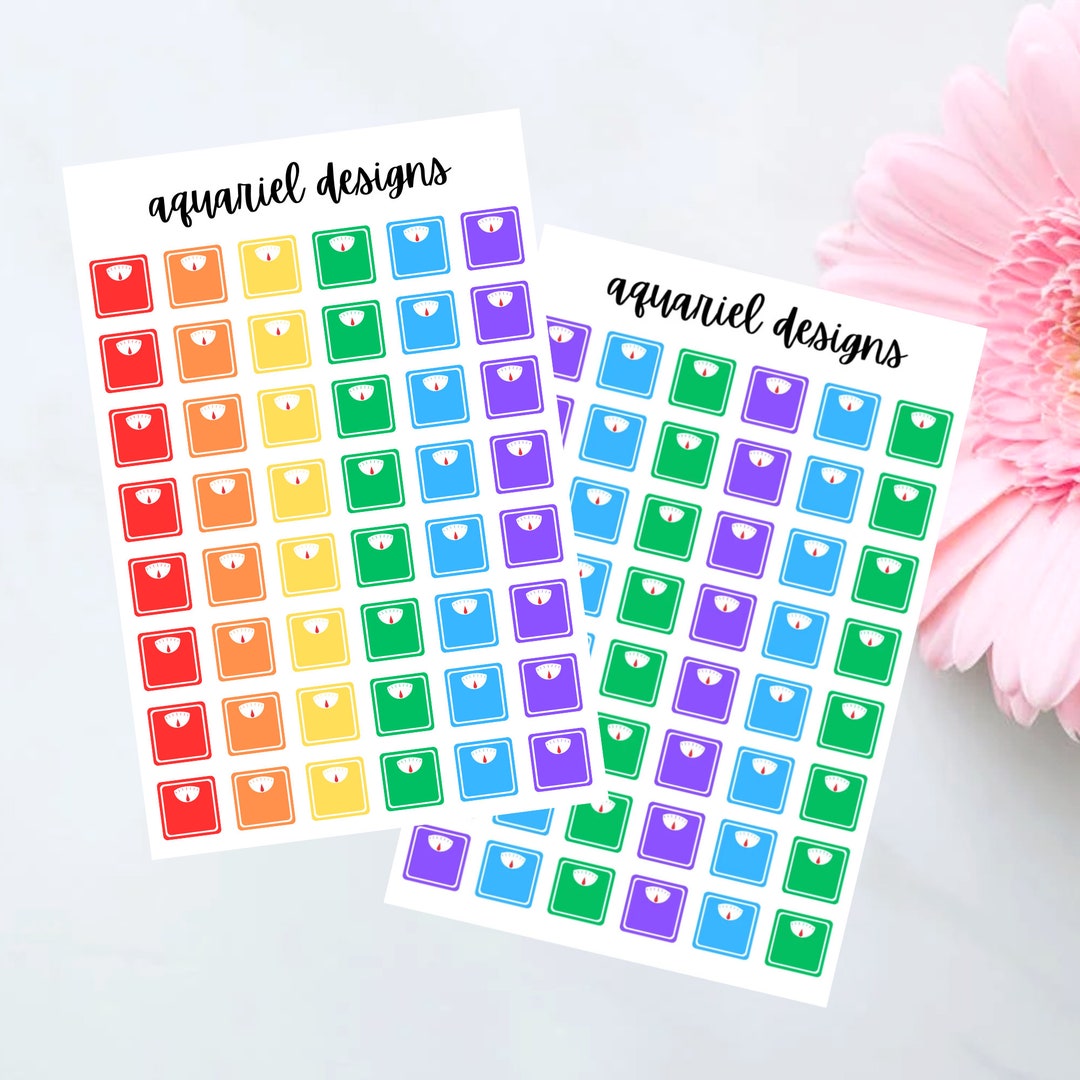 Scale Stickers Set of 48 Scale Planner Stickers Bullet Journal Stickers ...