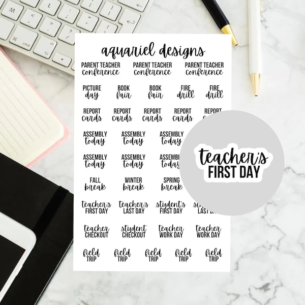 School Teacher Stickers - Etsy