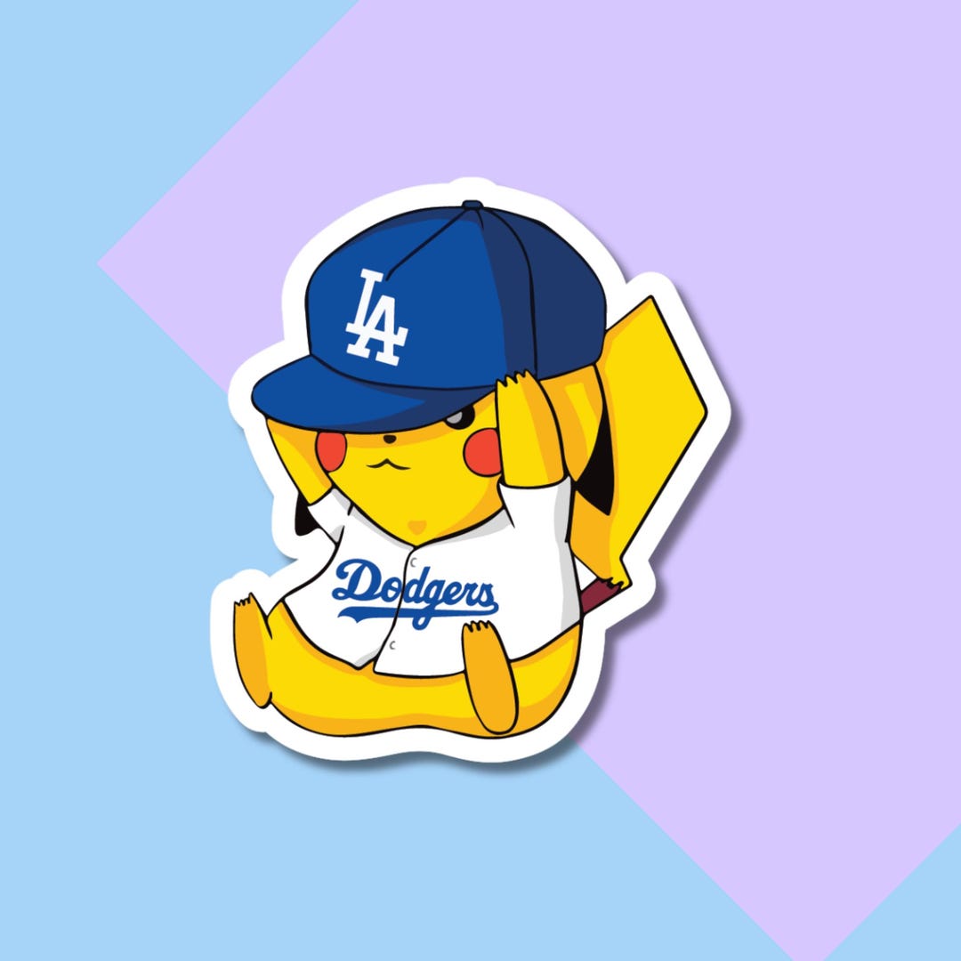 Dodgers Pikachu Stickers for Planners, Water Bottles, Laptops, Etc. - Etsy