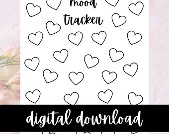 Heart Mood Tracker - Etsy