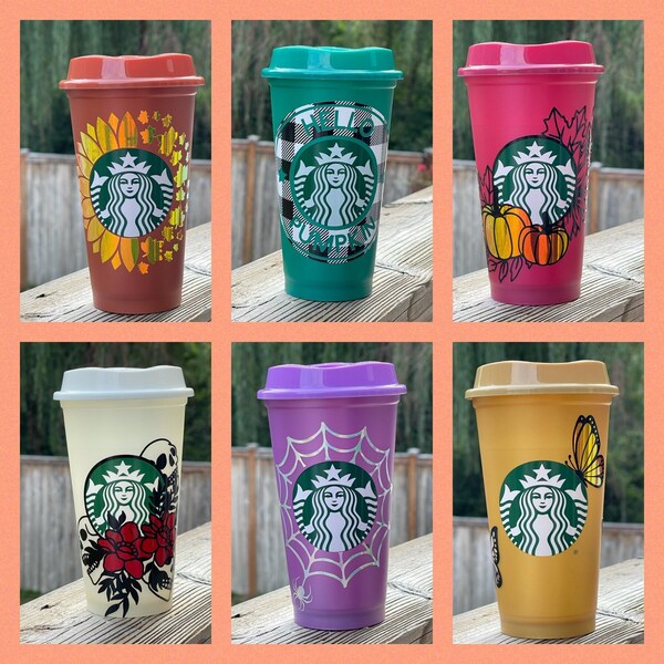 Fall Starbucks Cup - Etsy