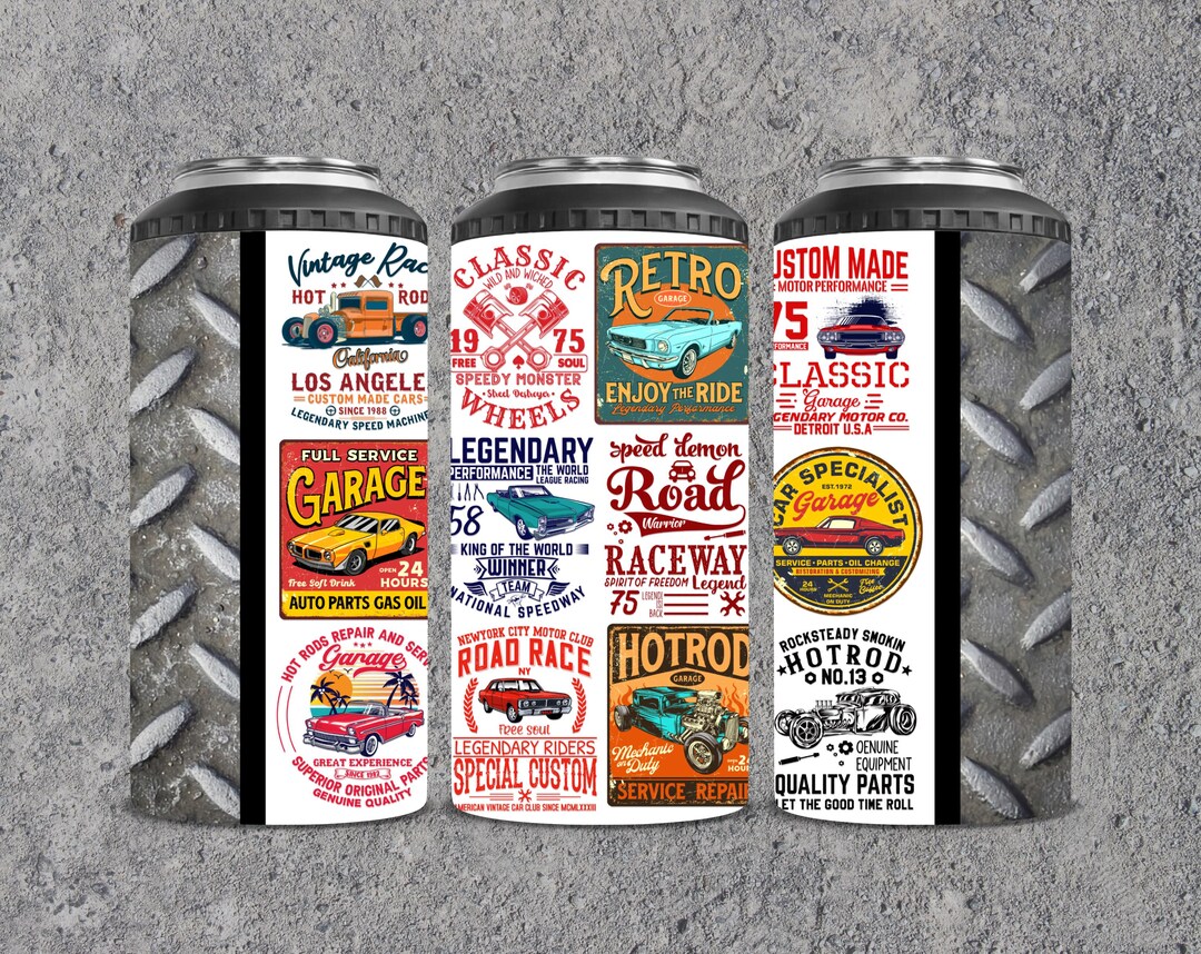 Hot Rod Can Cooler/stainless Steel Can Coolers/can Cooler for Car Lover ...