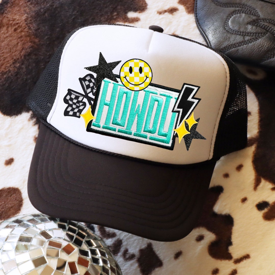 Howdy Faux Patch-collage Trucker Hat/gifts for Her/trucker Hats for Her ...