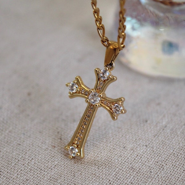 Chunky Cross Necklace - Etsy