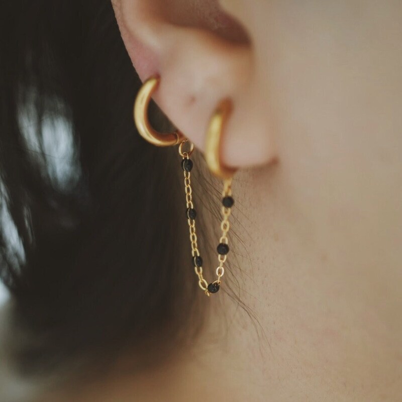 Connected Earrings - Etsy