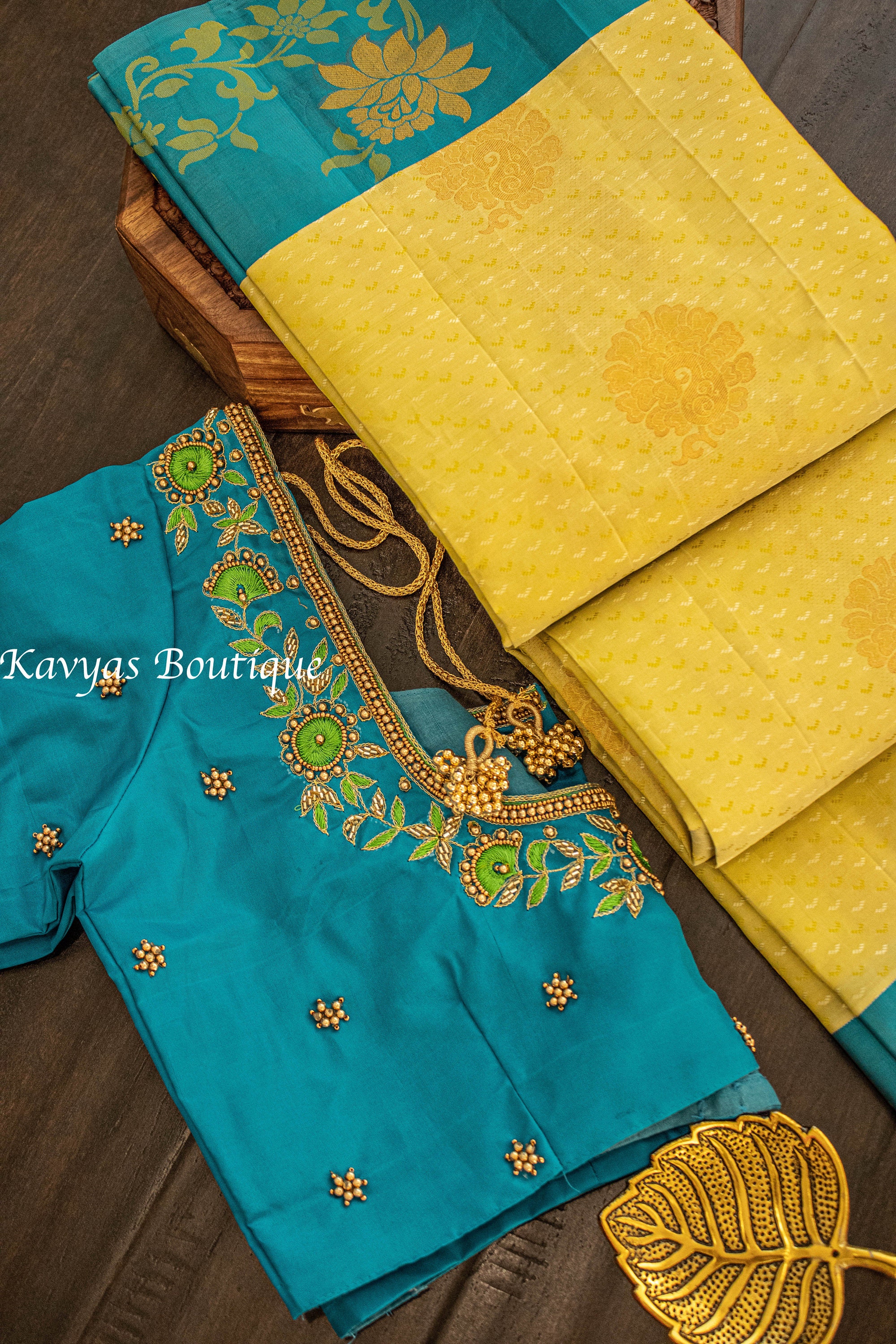 Pista Green and Rama Blue Handloom Kanchivaram Pure Silk - Etsy