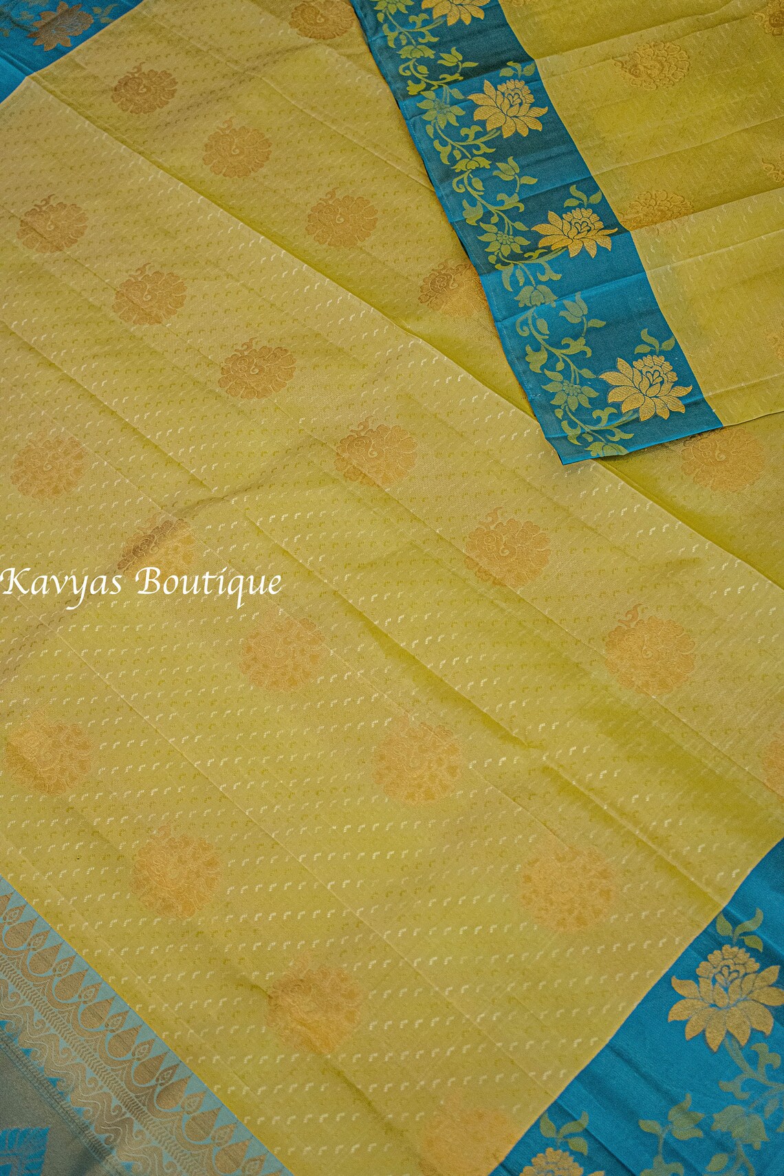 Pista Green and Rama Blue Handloom Kanchivaram Pure Silk - Etsy