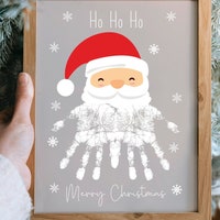 Elf Handprint Art, Santa's Little Helper, Cute Christmas Gift, Baby ...