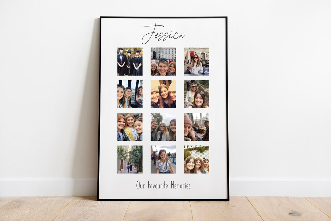 Personalised Photo Collage (frame Not Included) - Etsy