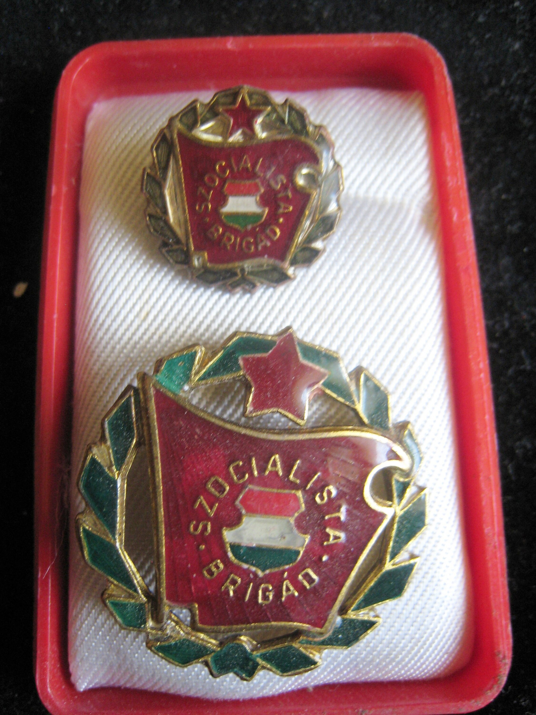 Memorabilia Vintage Hungarian Socialist Brigade Green Level badge Art ...