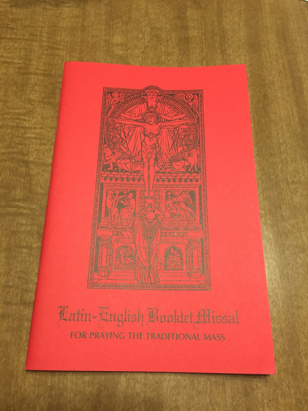 New Latin-english Booklet Missal Catholic Traditional Latin Mass Red ...
