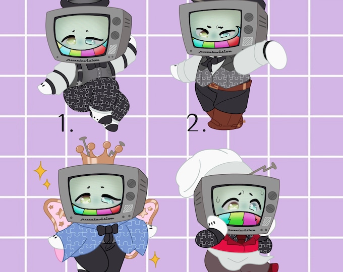 SMG4 Mr. Puzzles Expression Stickers | SMG4 Merch - Etsy