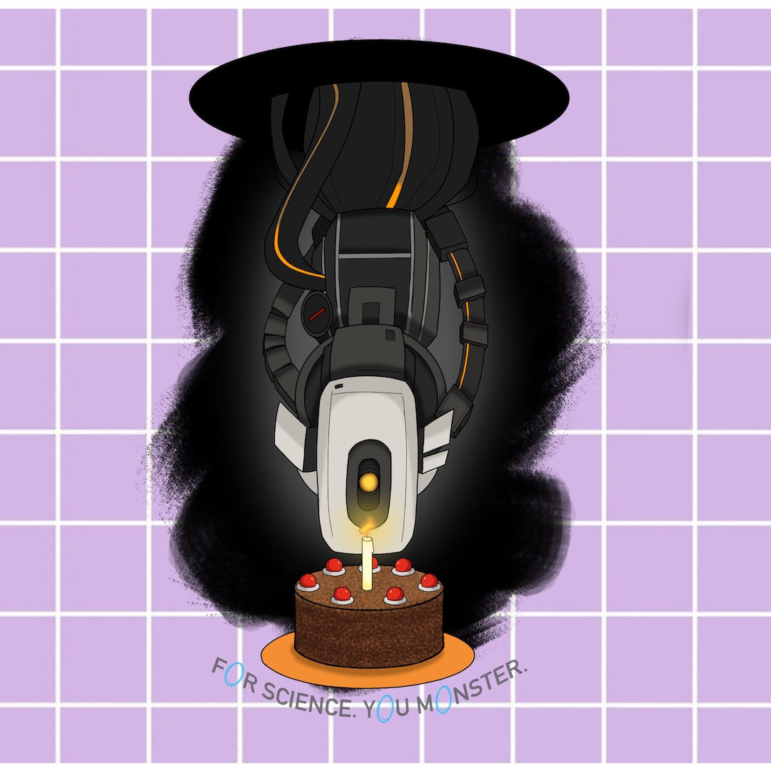 Glados Sticker - Etsy