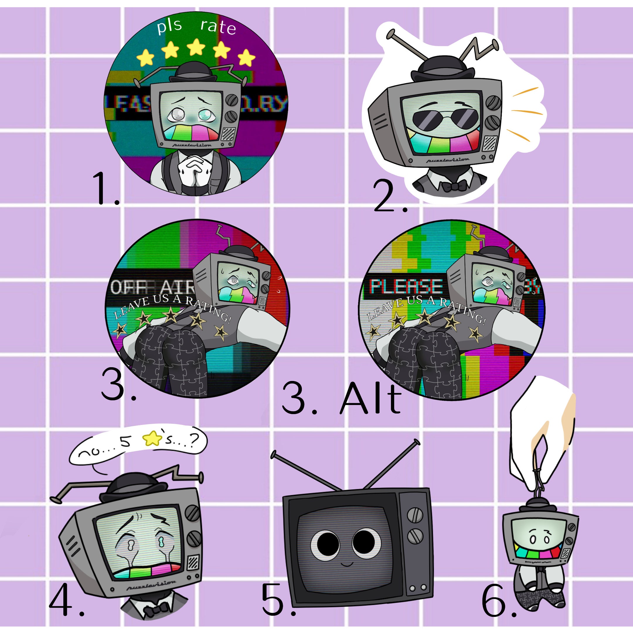 Mr Puzzles Stickers - Etsy