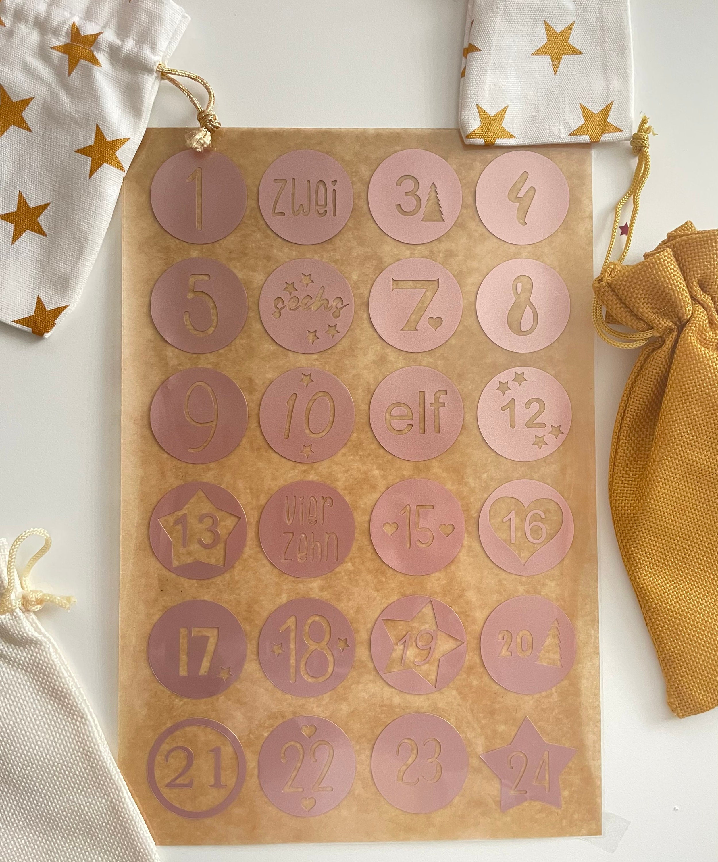 Ironing Picture Advent Calendar Numbers Advent Calendar DIY - Etsy