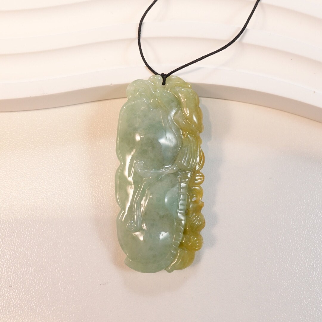 Jade Pendant, Green Jade Necklace, Jade Necklace, Green Gem Jewelry ...