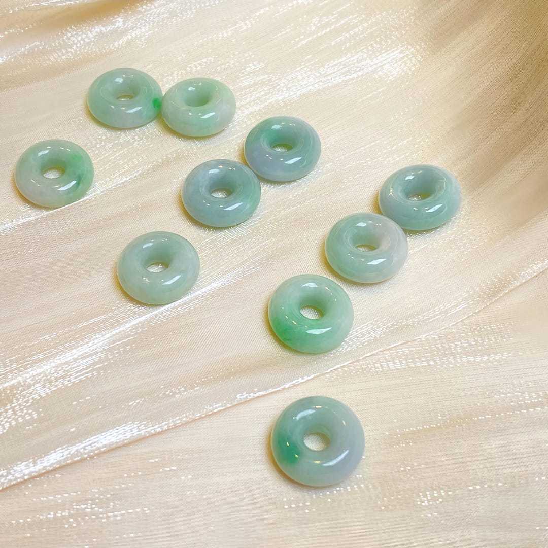 Loose Jade Beads, Genuine Type A Jade, Loose Gemstone, Hole Drilled ...