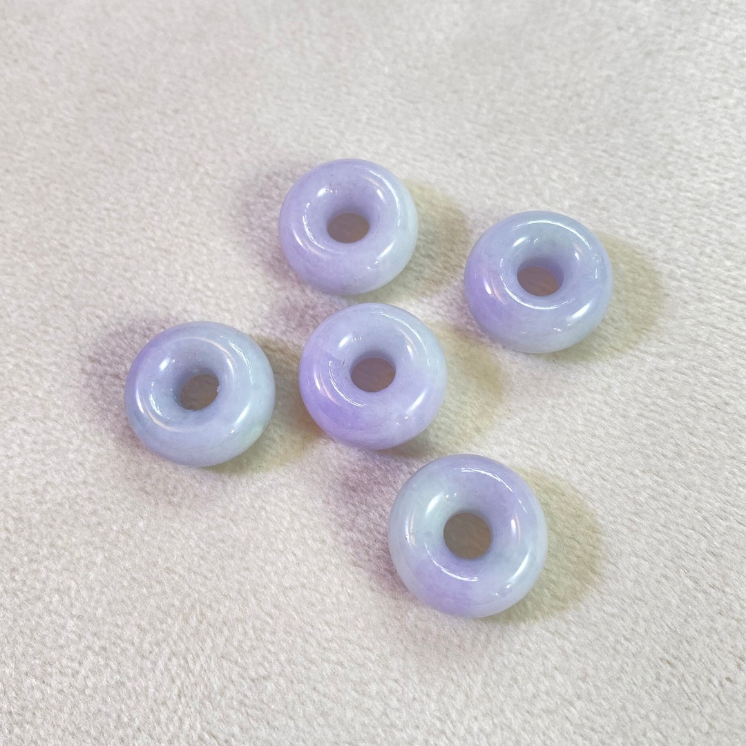 Loose Jade Beads, Genuine Type A Jade, Loose Gemstone, Hole Drilled ...