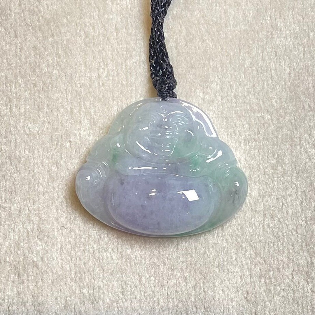 Maitreya Buddha Jade Pendant, Jade Buddha Gemstone, Genuine Type A Jade ...