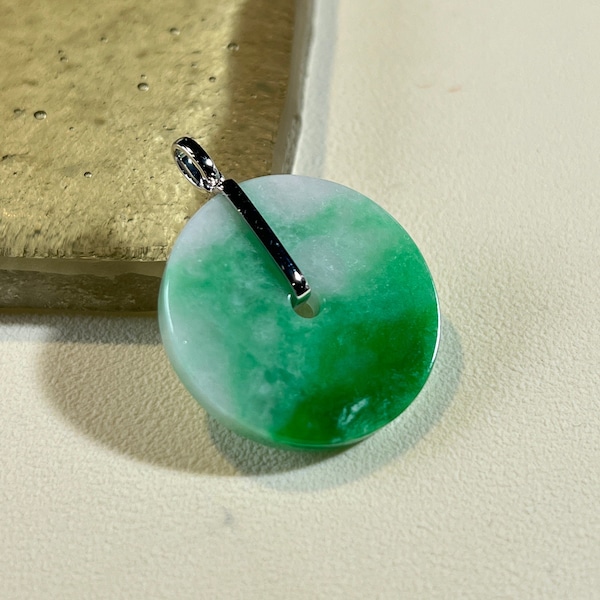 Jade Circle Pendant - Etsy