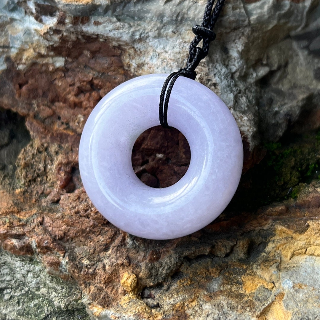 A-grade Natural Jade Donut Jade Necklace Jade Jewelry Gift - Etsy