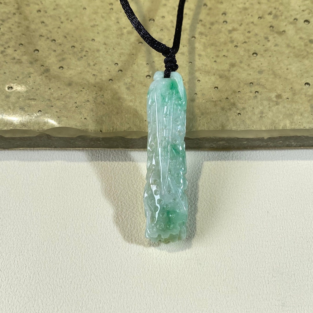 Jadéite naturelle de qualité A, collier de charme pour femme, cadeau de ...
