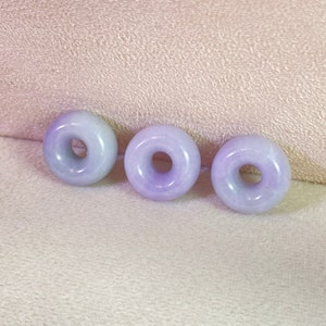 Loose Jade Beads, Genuine Type A Jade, Loose Gemstone, Hole Drilled ...