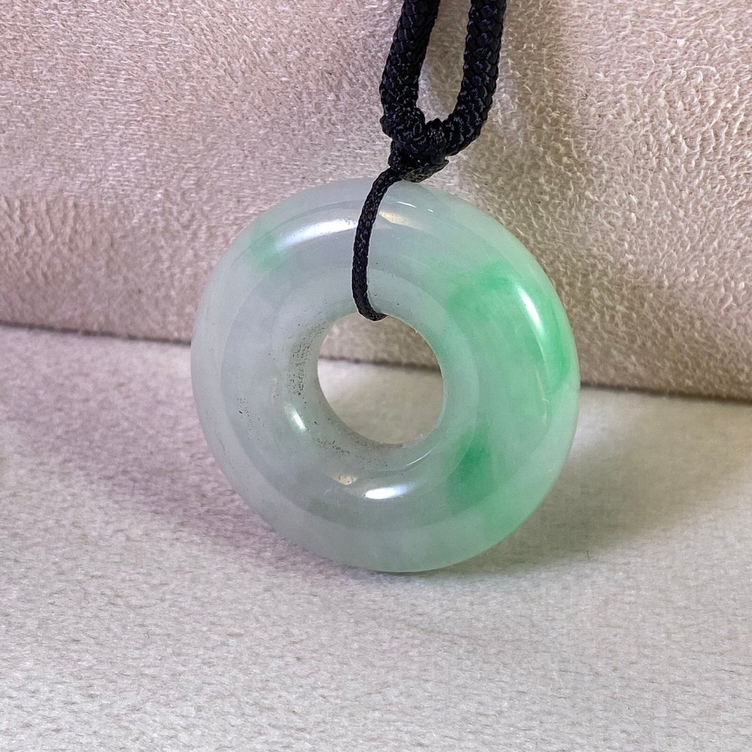 Handcrafted Peaceful Jade Pendant 100% Type A Jade , Genuine Burma Jade ...