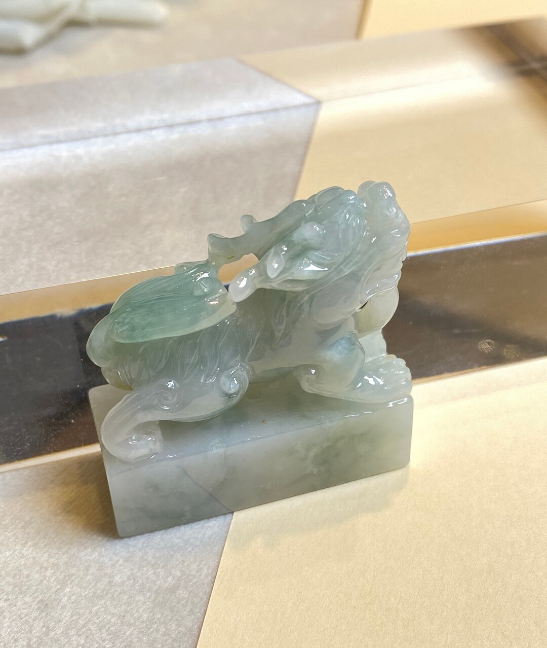 Kirin Ornaments, Jade Unicorn Statue, Unicorn Jade, Unicorn Sculpture ...