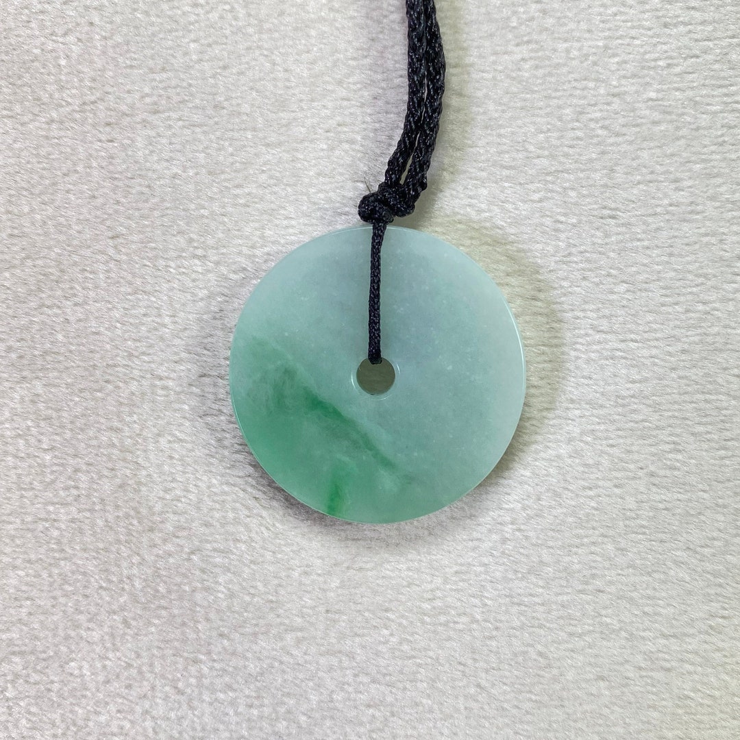 A-grade Natural Jade Disc Pendant, Jade Necklace, Jade Jewelry Gift ...