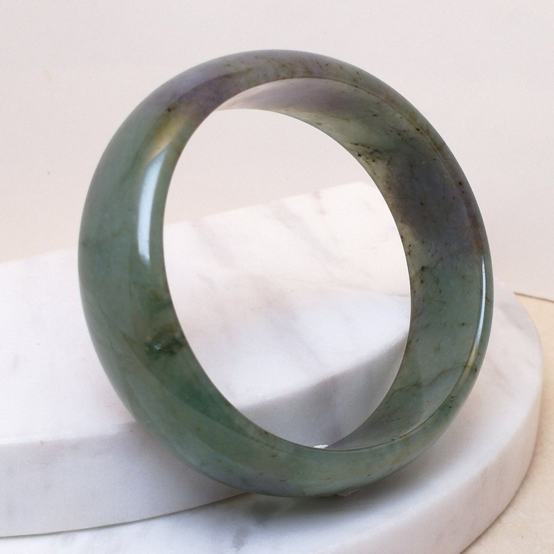 52.8mm Jade Bangles, Genuine A Grade Burma Jadeite,comfort Fit,luck ...