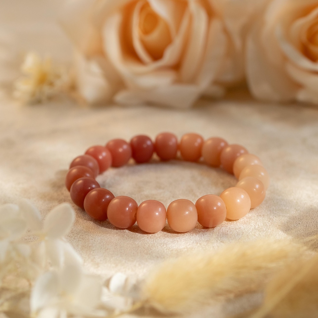 Natural Bodhi Bead Bracelet, Bodhi Root Barrel Bead Bracelet, Prayer ...