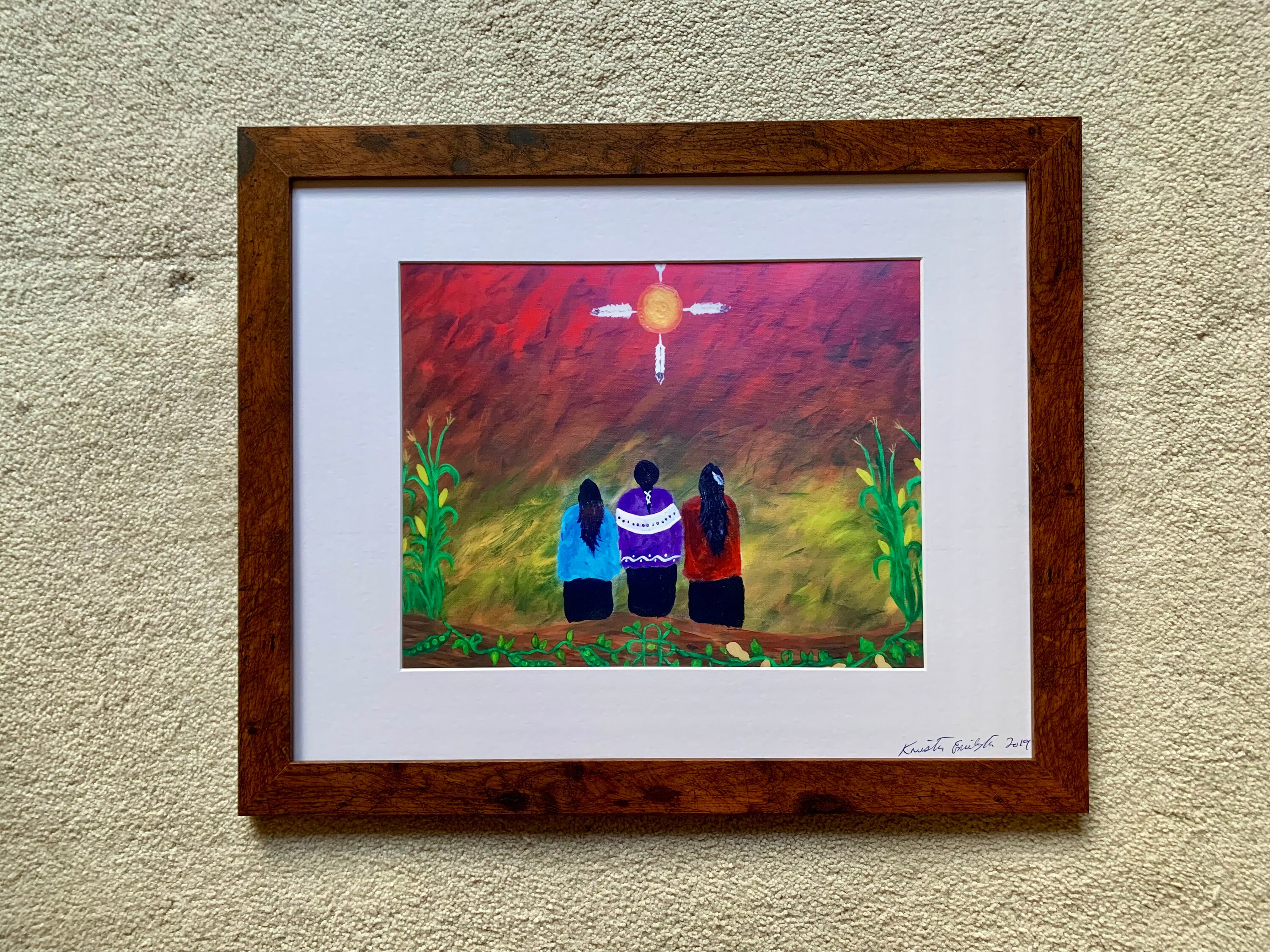 Native American Three Sisters Print - Etsy