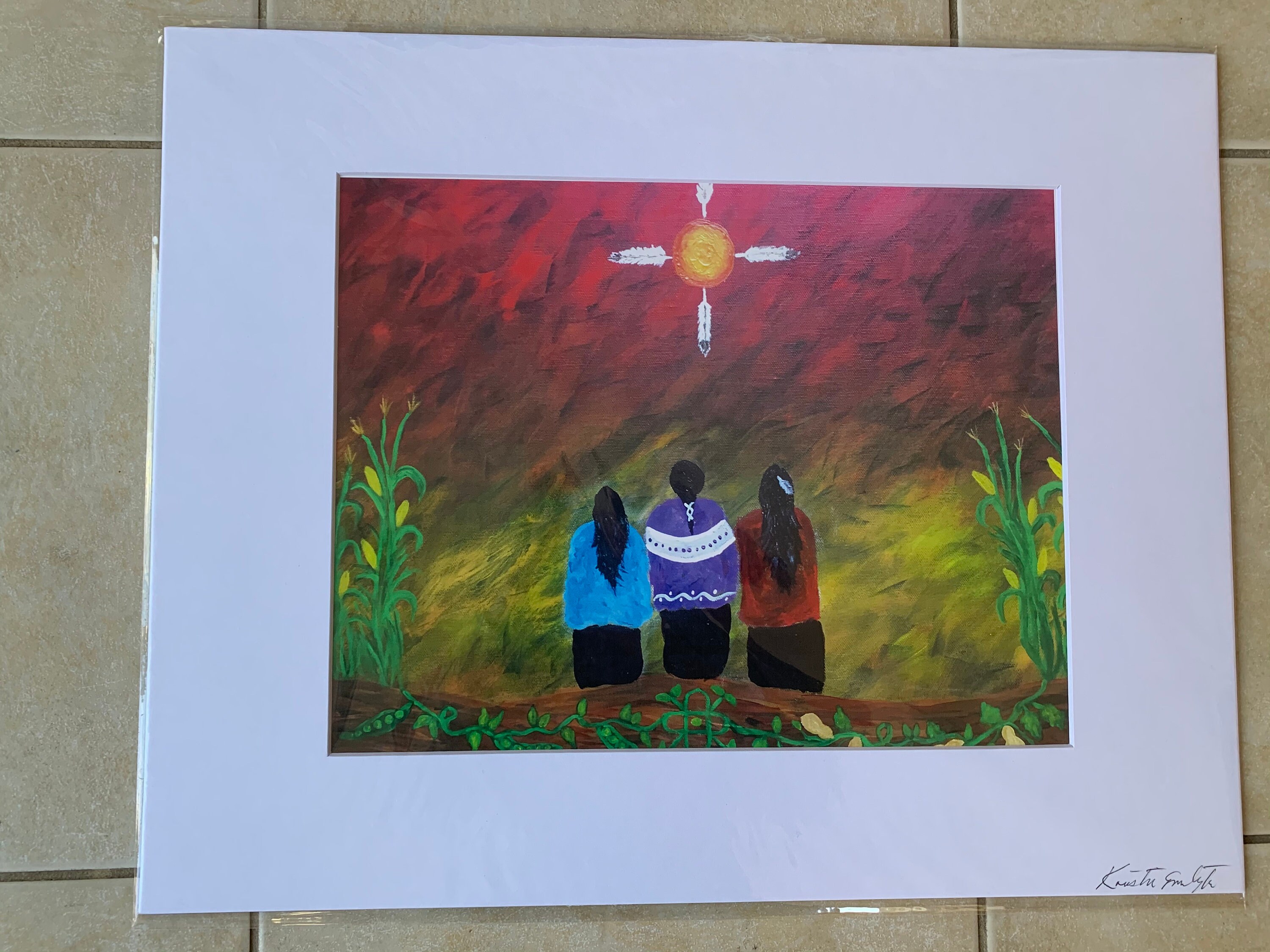 Native American Three Sisters Print | Etsy