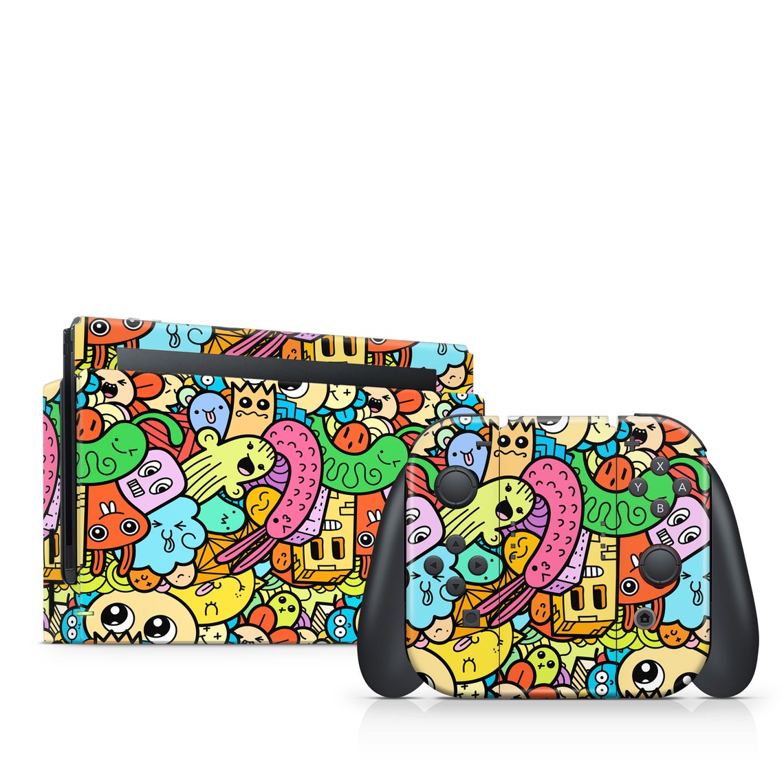 Doodle Monster Crossing Nintendo Switch Skins Style Doodle - Etsy