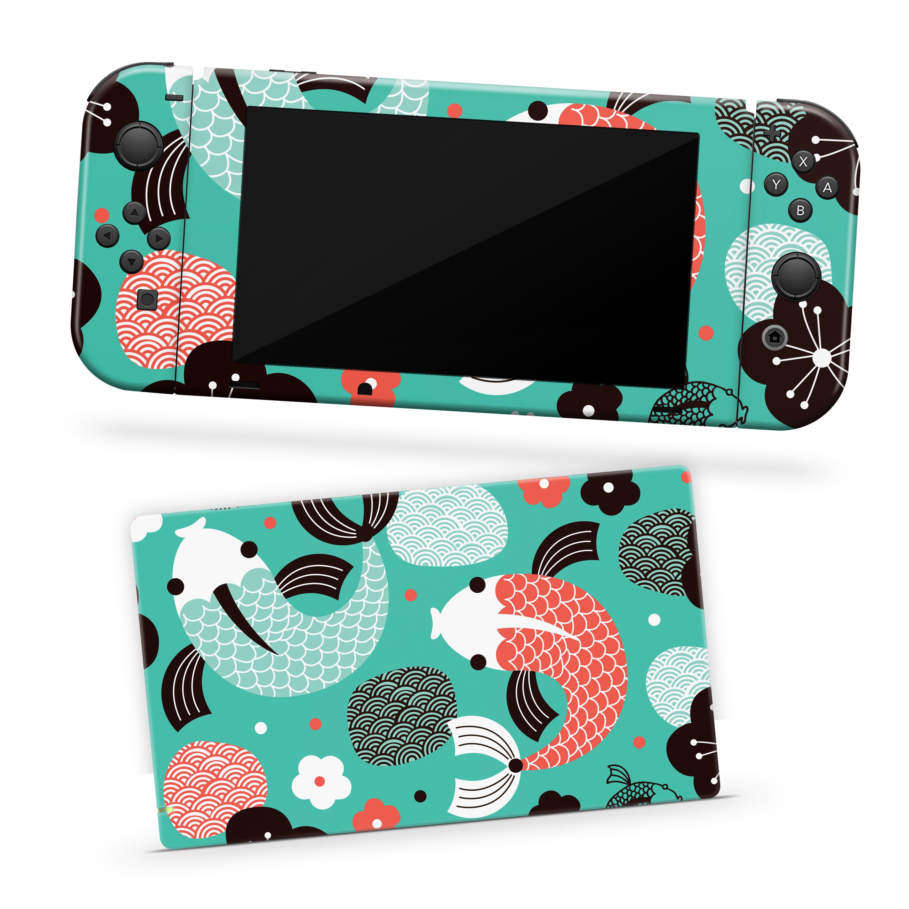 Switch Decal Fish Art Switch Skins Nintendo Abstract Dock - Etsy