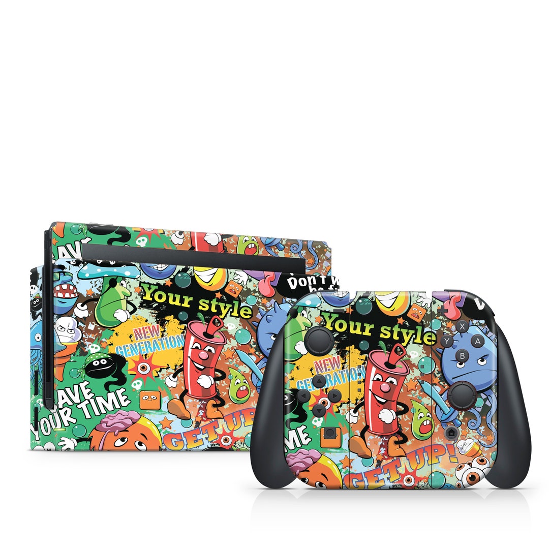 Switch Decal Doodle Nintendo Switch Skins Your Style Space - Etsy