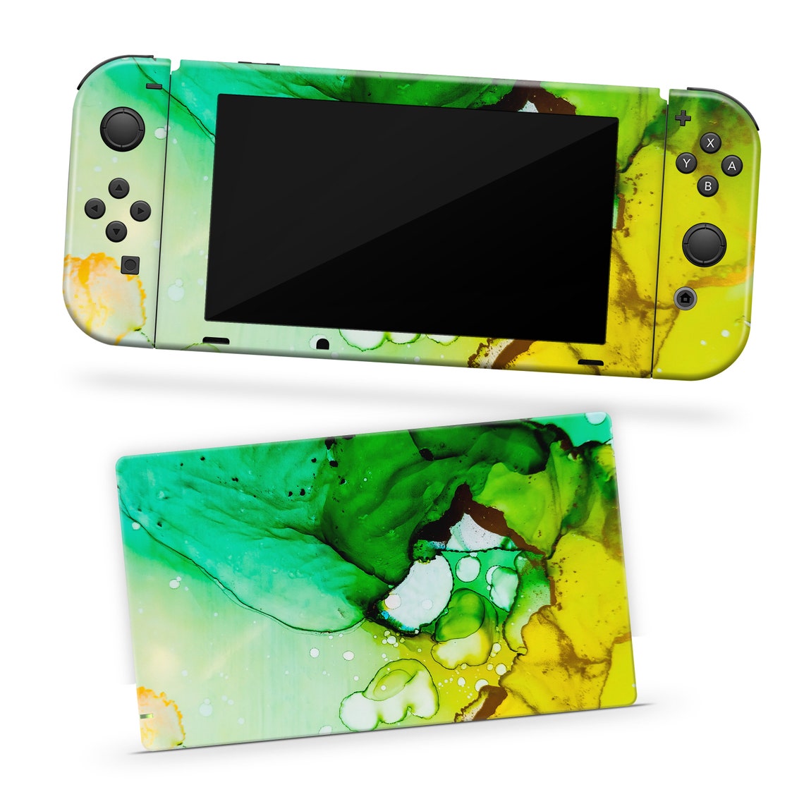 Green Abstraction Skin for Nintendo Switch Texture Decal - Etsy
