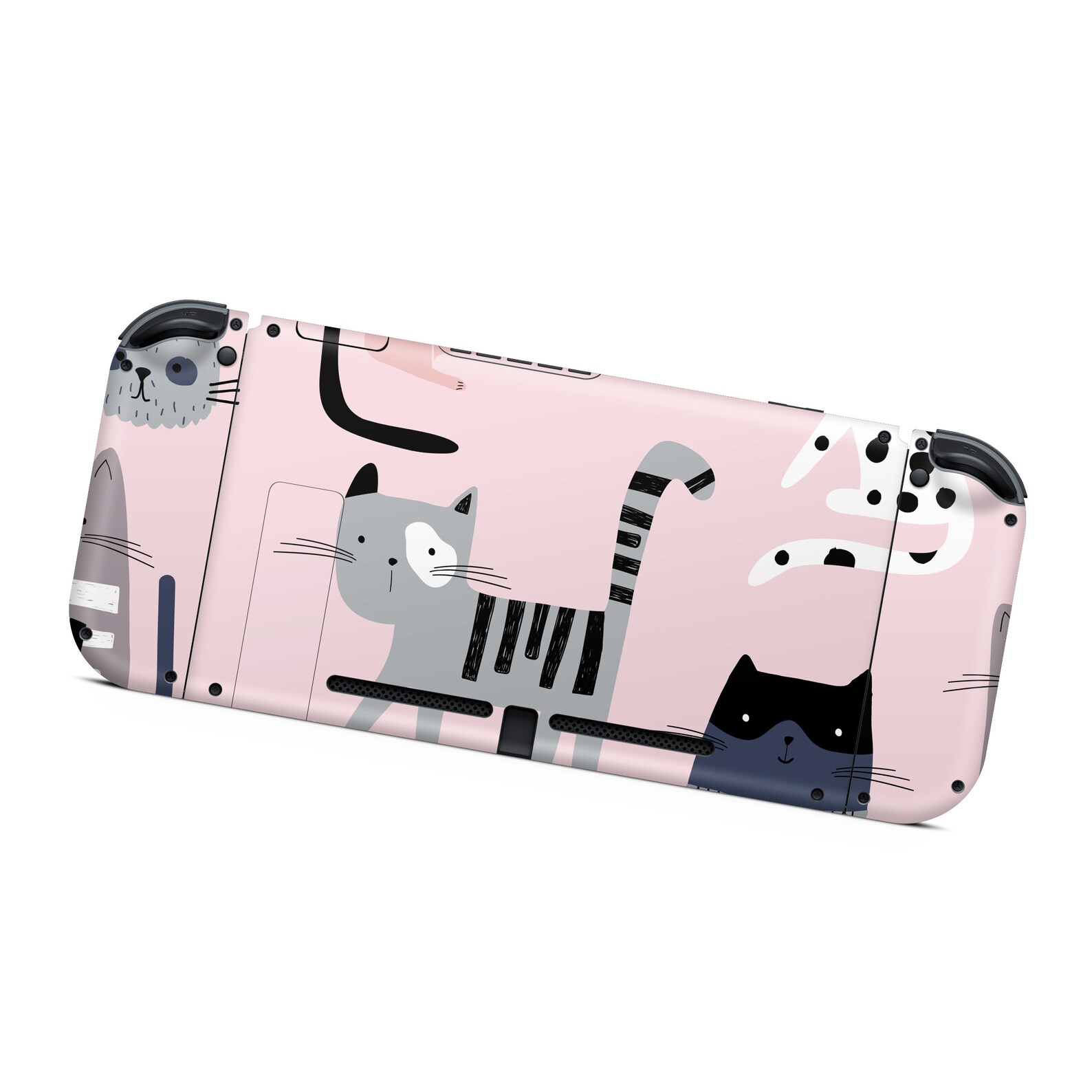 Pink Cute Cats Switch Skins Nintendo Animals Dock Decals Vinyl | Etsy