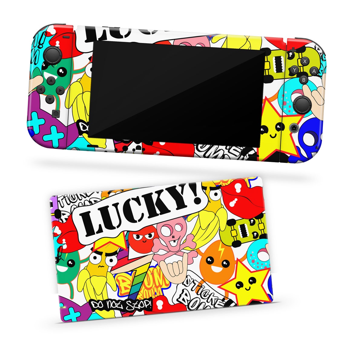 Doodle Nintendo Switch Skins Your Style Doodle Lucky Dock - Etsy